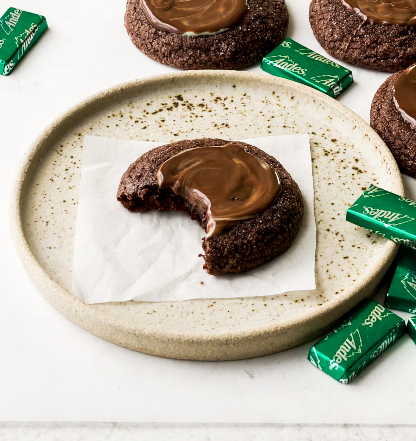 Super Soft Chocolate Mint Andes Cookies | DisplacedHousewife